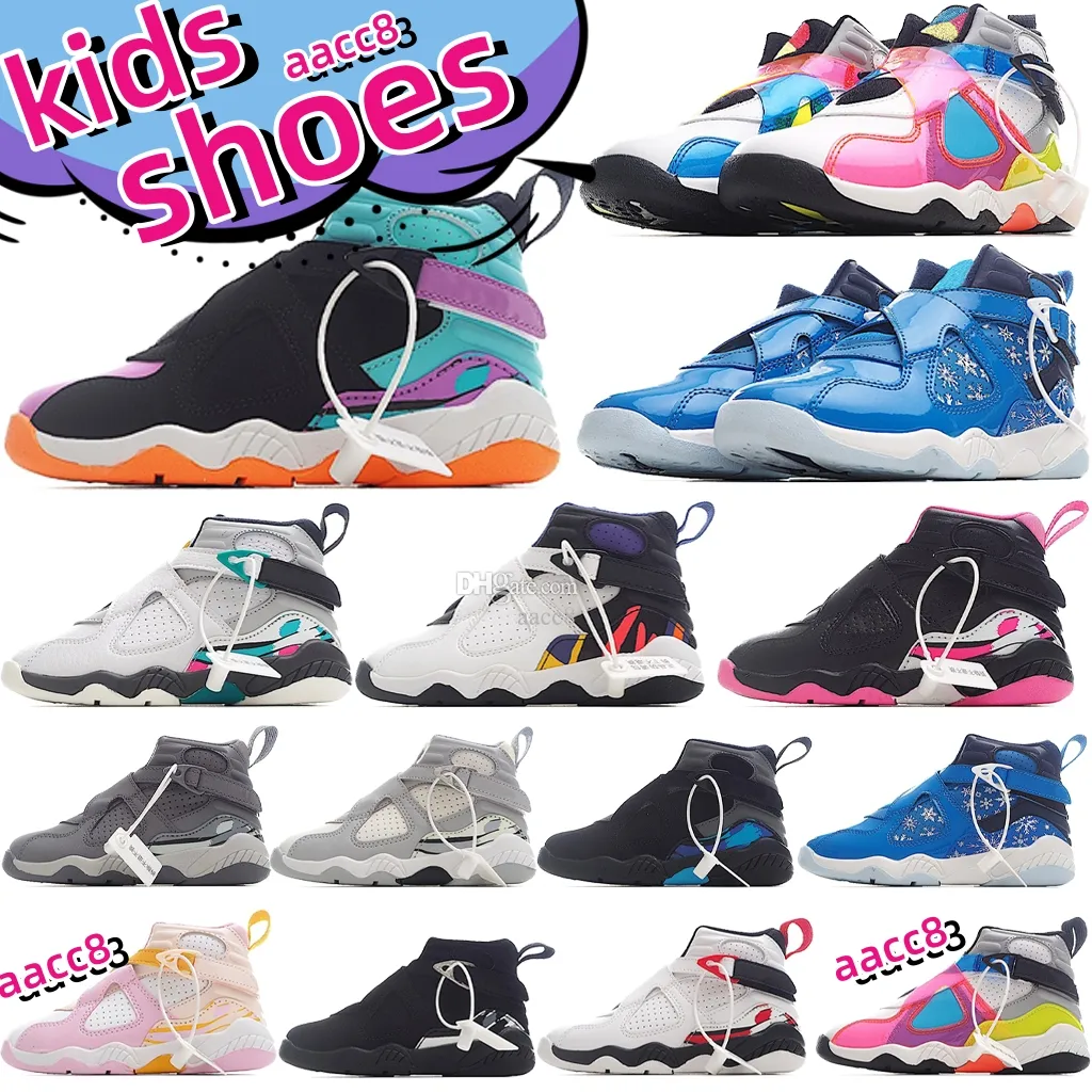 Kids Shoes High 8s Athletic Boys Girls J8 Childrens Basketball Sneaker ...