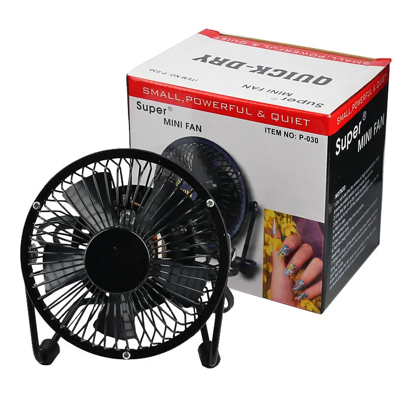 DHgate.com:Mini 5-Blade High-Power Desk Fan with USB Port for Home ...