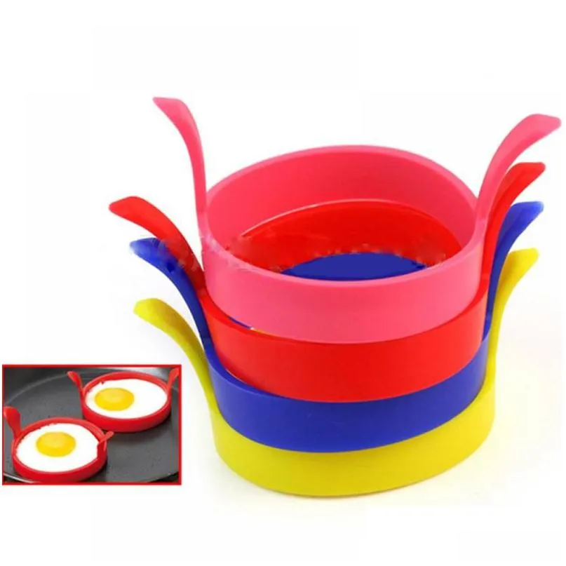 DHgate.com:Non-Stick Silicone Fried Egg Rings for Cooking Breakfast ...