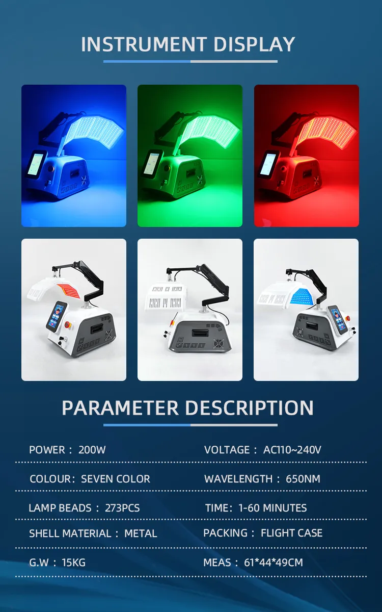New Professional Photon PDT LED Light Facial Mask Machine for Acne ...