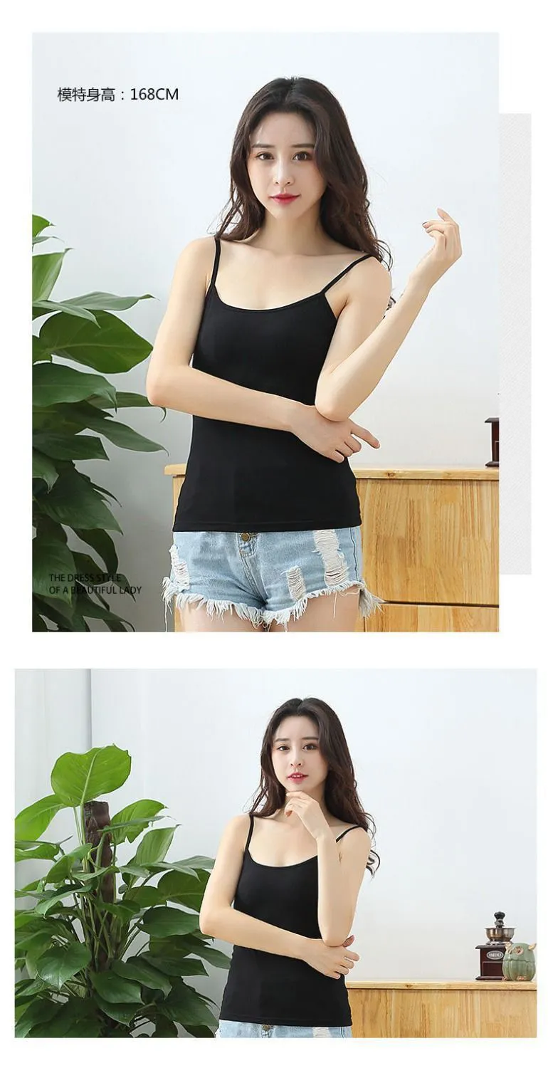 David P5001# Women's Thin Camisole For Layering Simple, Breathable ...