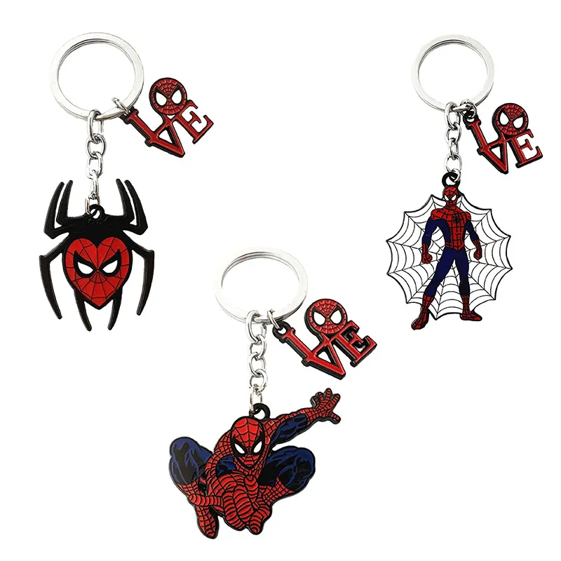 DHgate.com:Anime Red Hero Drip Oil Metal Ball Bell Keychain Key Ring ...