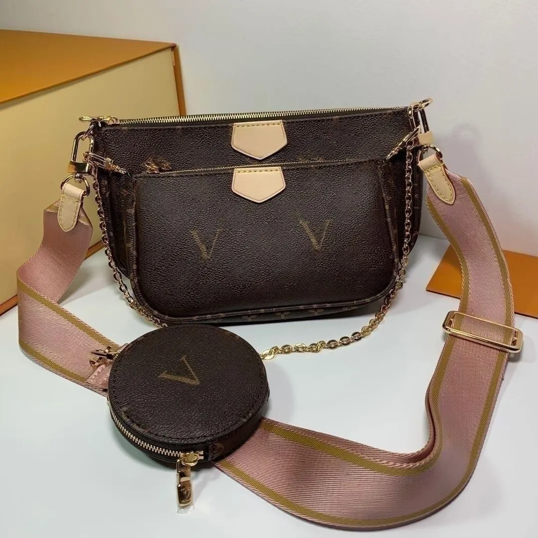 DHgate.com:Luxury Leather Crossbody Bag Set for Women and Men, 3-Piece ...
