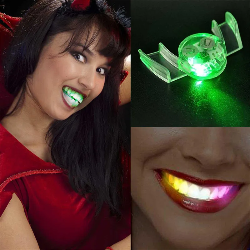 LED Halloween Led Mouth Guard With Glowing Flashing Braces Novelty ...