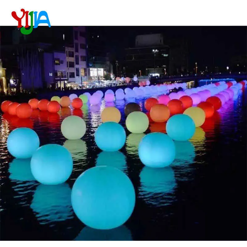 60/80/100cm low-cost PVC floating helium inflatable Led ball/inflatable ...
