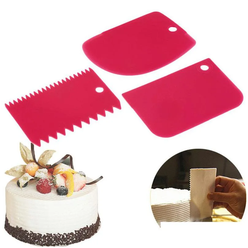 DHgate.com:3Pcs Kitchen Dough Scrapers & Cutters Set for Baking Bread ...