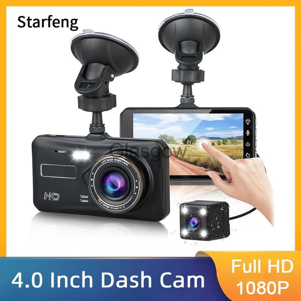 1080P Dash Cam Front and Rear Dual Lens Car DVR Vehicle Black Box Night ...
