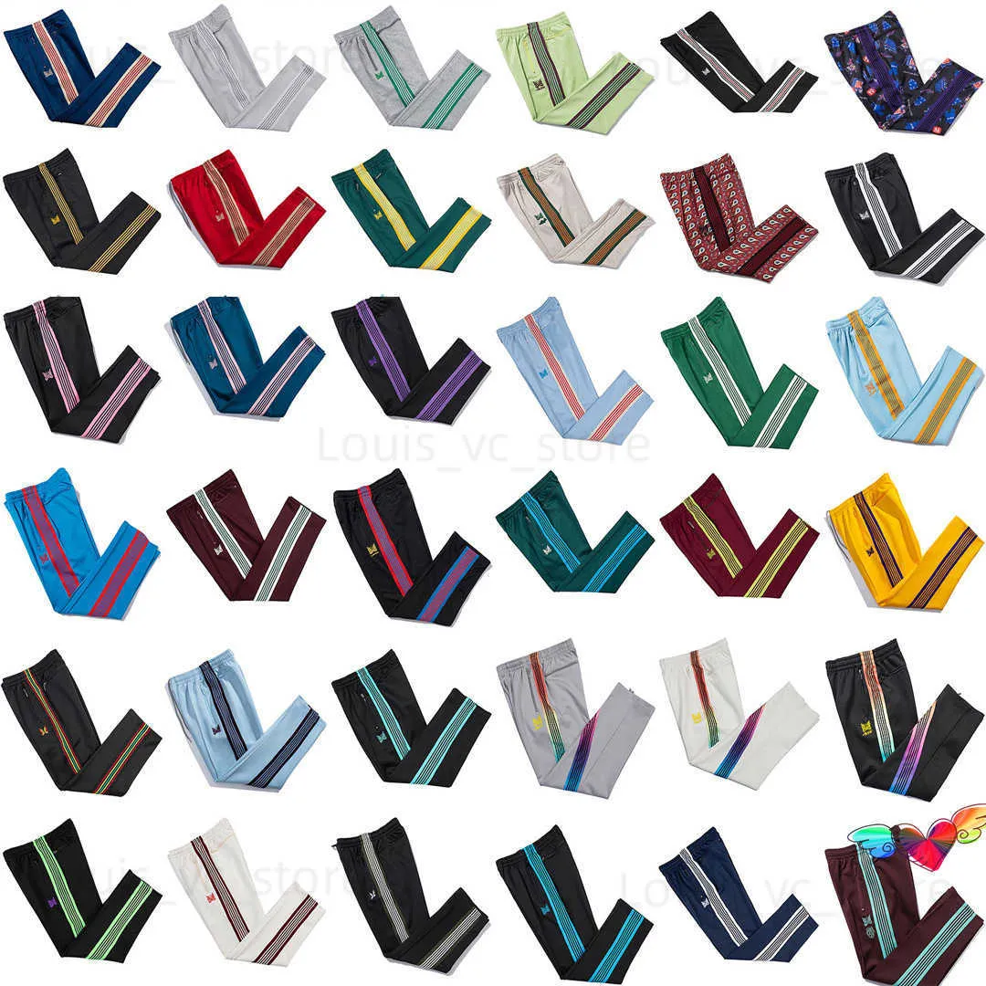 Mens And Womens 2024 Needles Pants, High Street Embroidered Needles ...