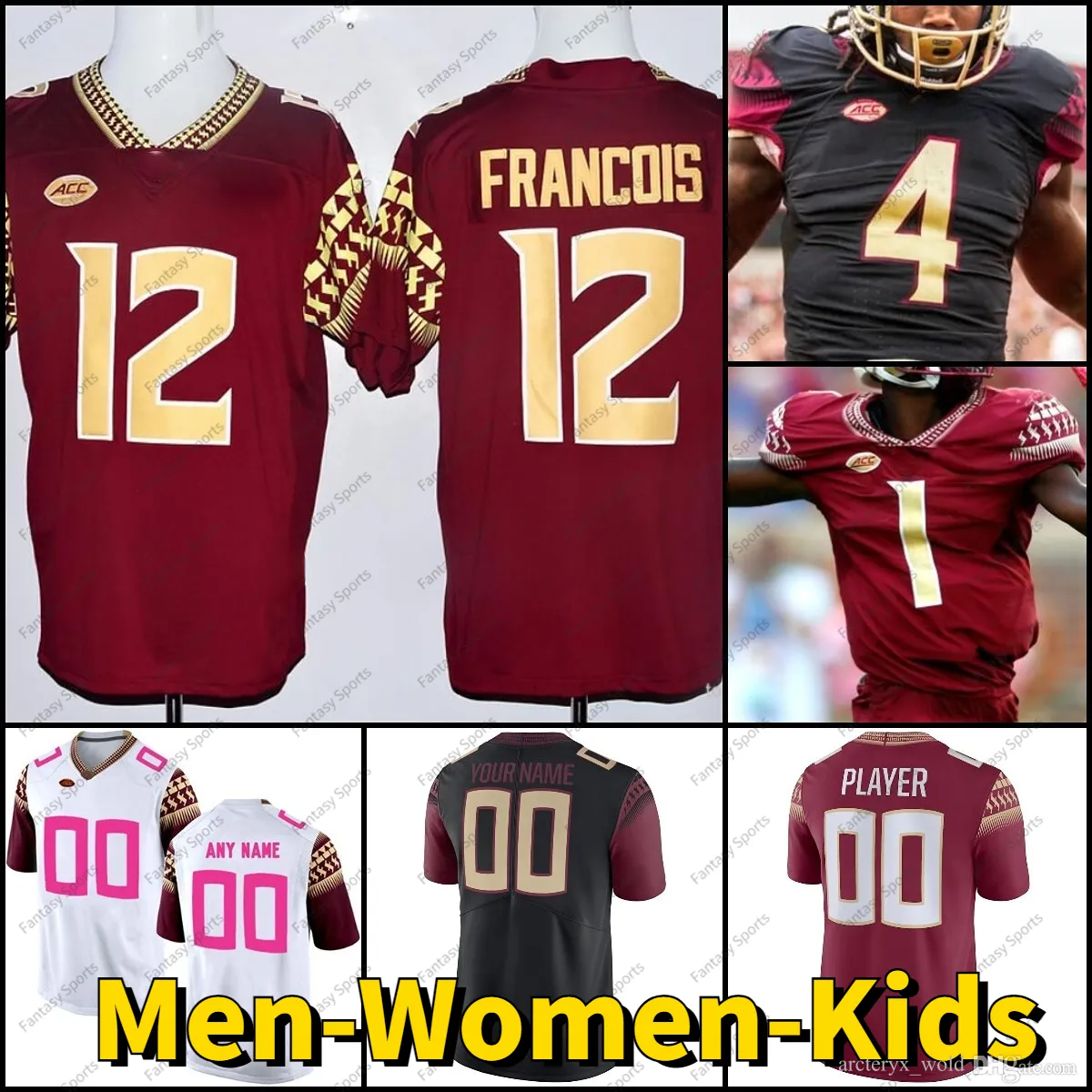 Custom Hawkeye Football College Lions Jersey Set Derwin James #3 ...
