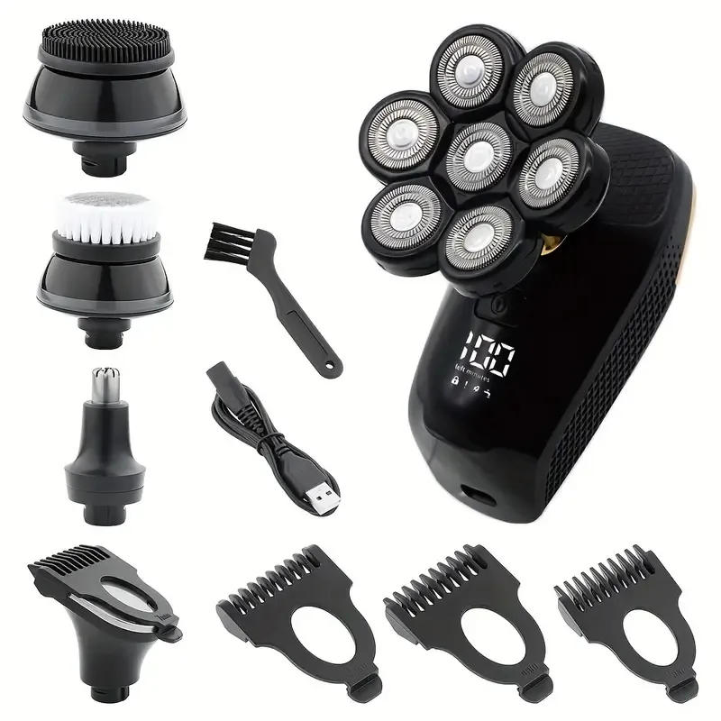 DHgate.com:Waterproof 5-in-1 Electric Head Shaver for Men ...
