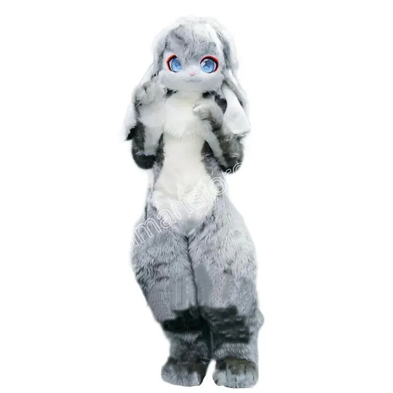 Cartoon Long Furry Lightweight Bunny Mascot Costumes... From ...