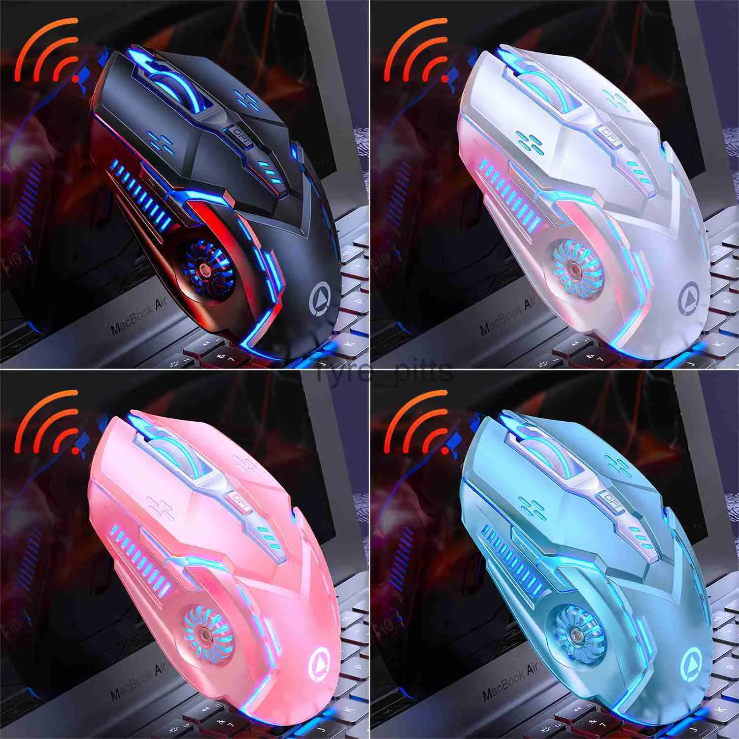 DHgate.com:Wireless Gaming Mouse with 3200DPI, Ergonomic Design, LED ...