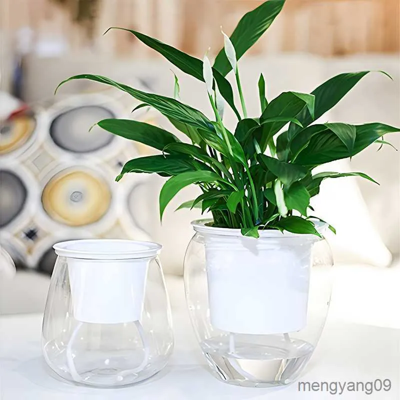 Modern Translucent Glass Pots For Plants Bunga For Garden, Hotel, And ...