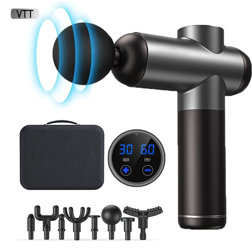 Full Body Massager Machine: High Frequency Fascial Gun With LCD Screen ...