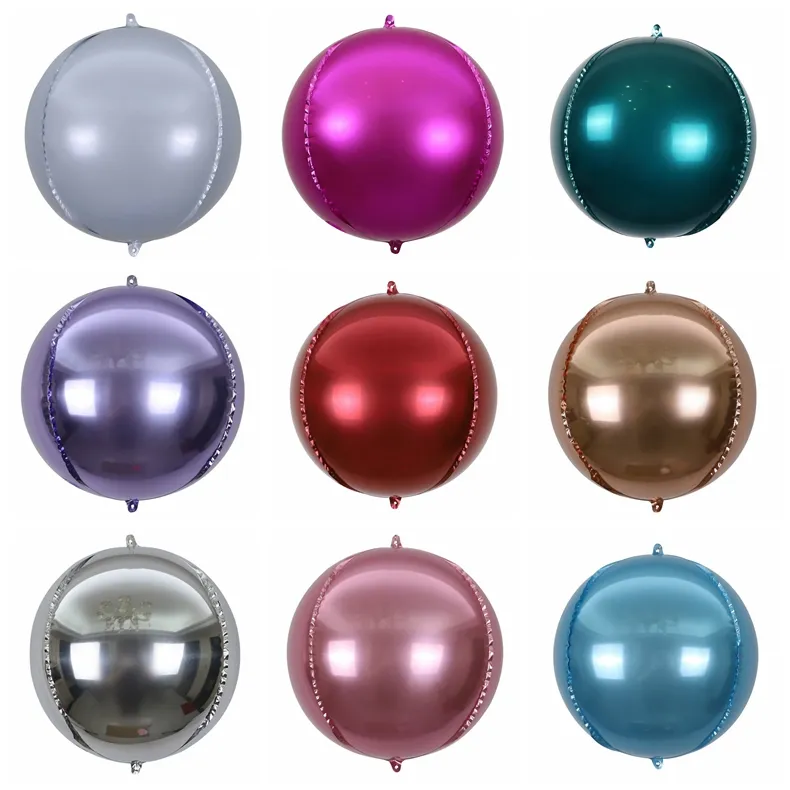 10 Inch Foil Mylar Sphere Balloons for Baby Shower Gender Reveal ...