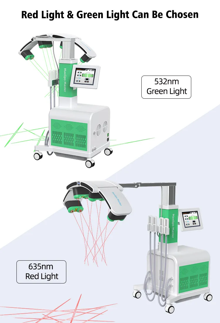 10D Laser Slimming Machine with Green Light Laser and RF Technology for ...
