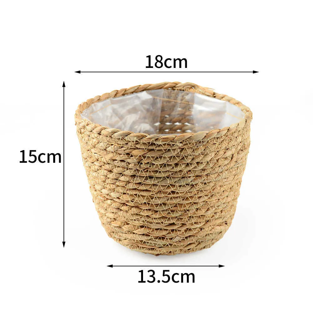 Rotan Jute Plant Pot Keranjang Tanaman, Bunga Keravjeng, Gantung Pot ...