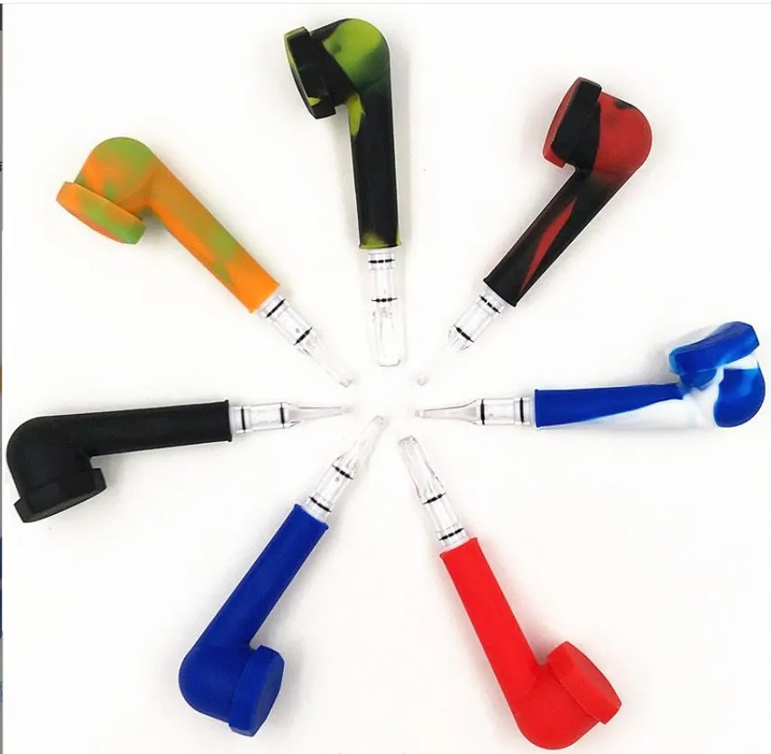 Pipe Silicone Camouflage Smoking Pot Portable Silicone Pipes With ...