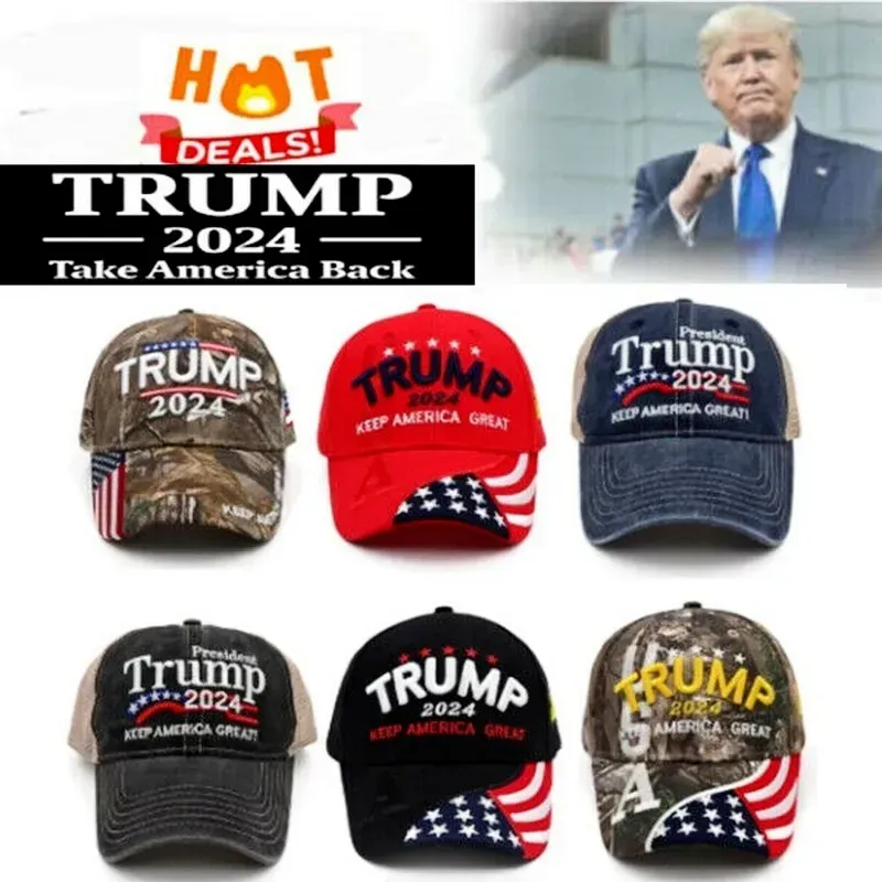 Donald Trump 2024 Hat Camouflage Baseball Cap USA Flag Make America ...