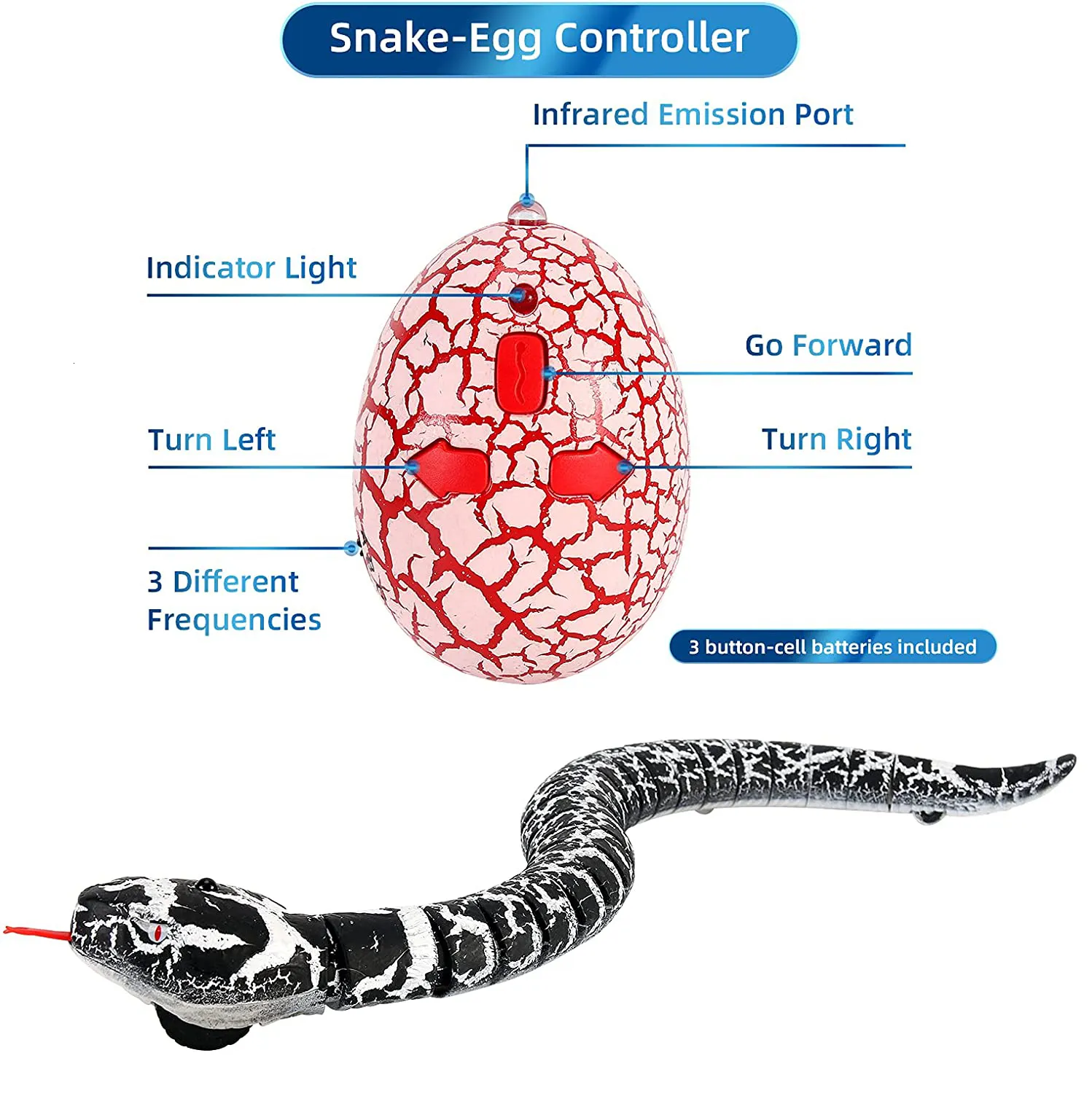 Realistic Electric RC Snake Snake Snake Toy Simulated Viper Trick For ...