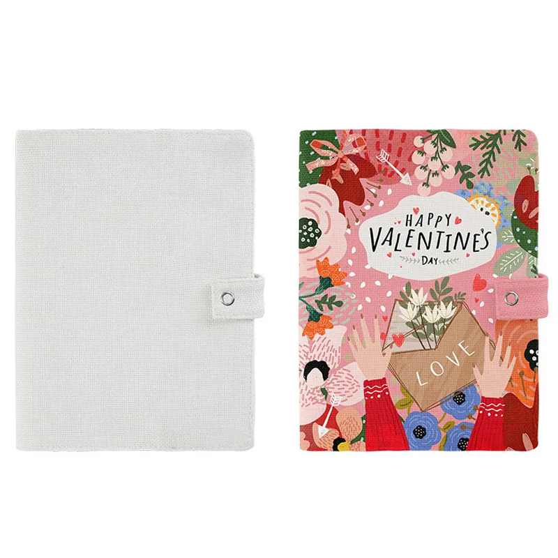 DHgate.com:100pcs A5 Cotton Linen Sublimation Blank Notebook Covers DIY ...