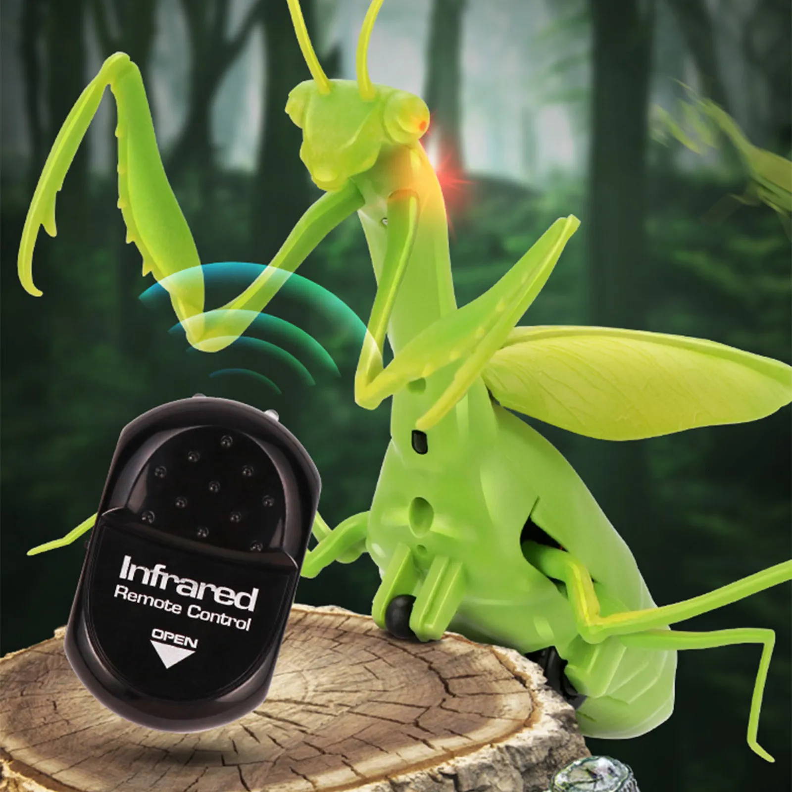 Infrared Remote Control Animal Realistic Insect Mantis, Trick Toy For ...
