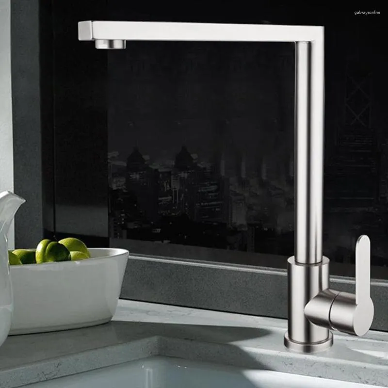 360° Rotary Kitchen Faucet - Premium 304 Stainless Steel Sink Faucet ...