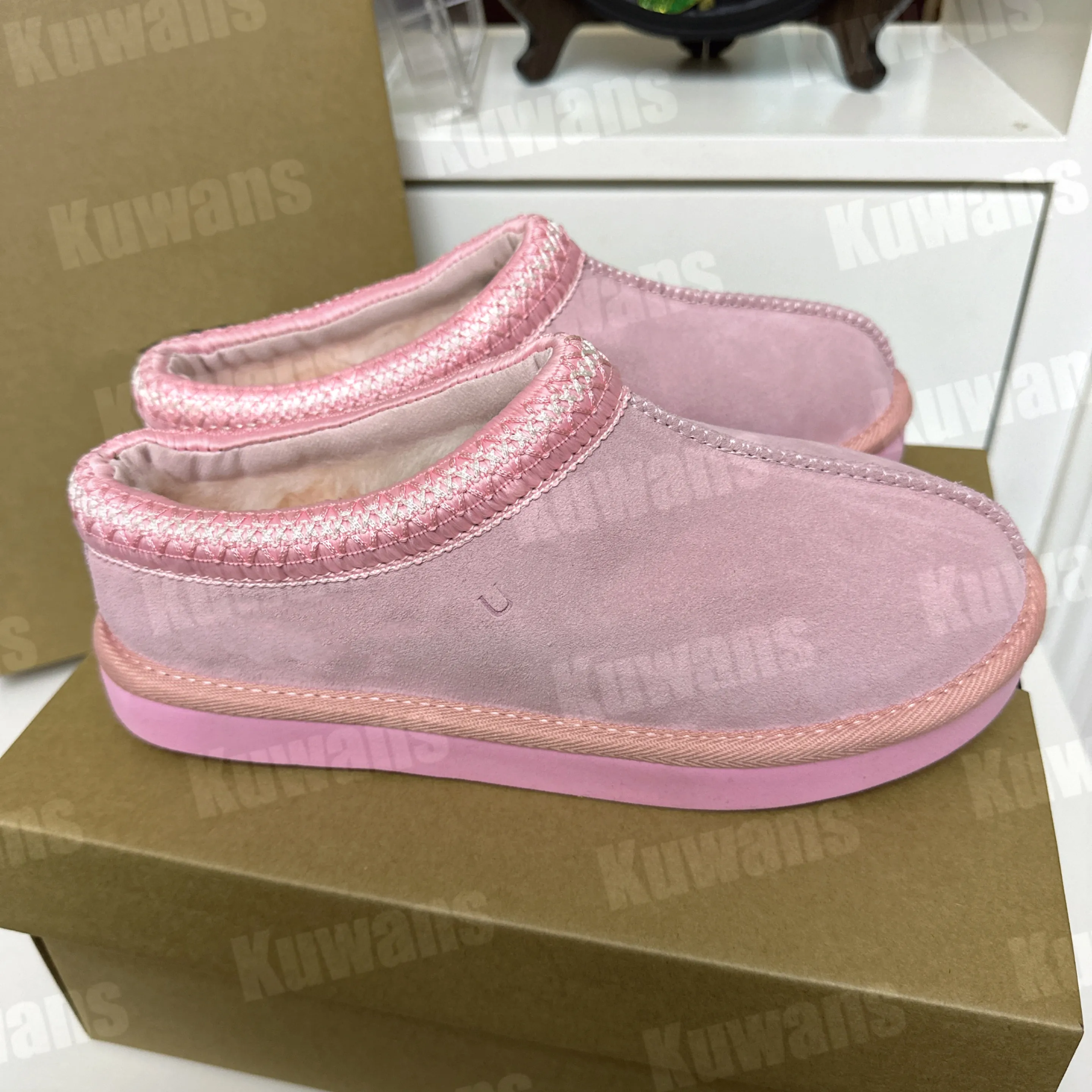 Tazz Tasman Slippers Womens For Women Tasman Fur Slides With Classic ...