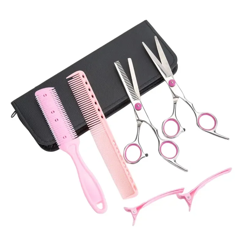 DHgate.com:Premium Pink Professional Hair Shears Set for Salon-Quality ...