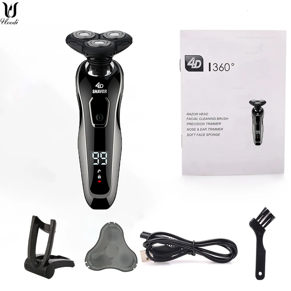 Electric Shavers Mens Rechargeable Razor Nose Hair Trimmer Shaver Beard ...