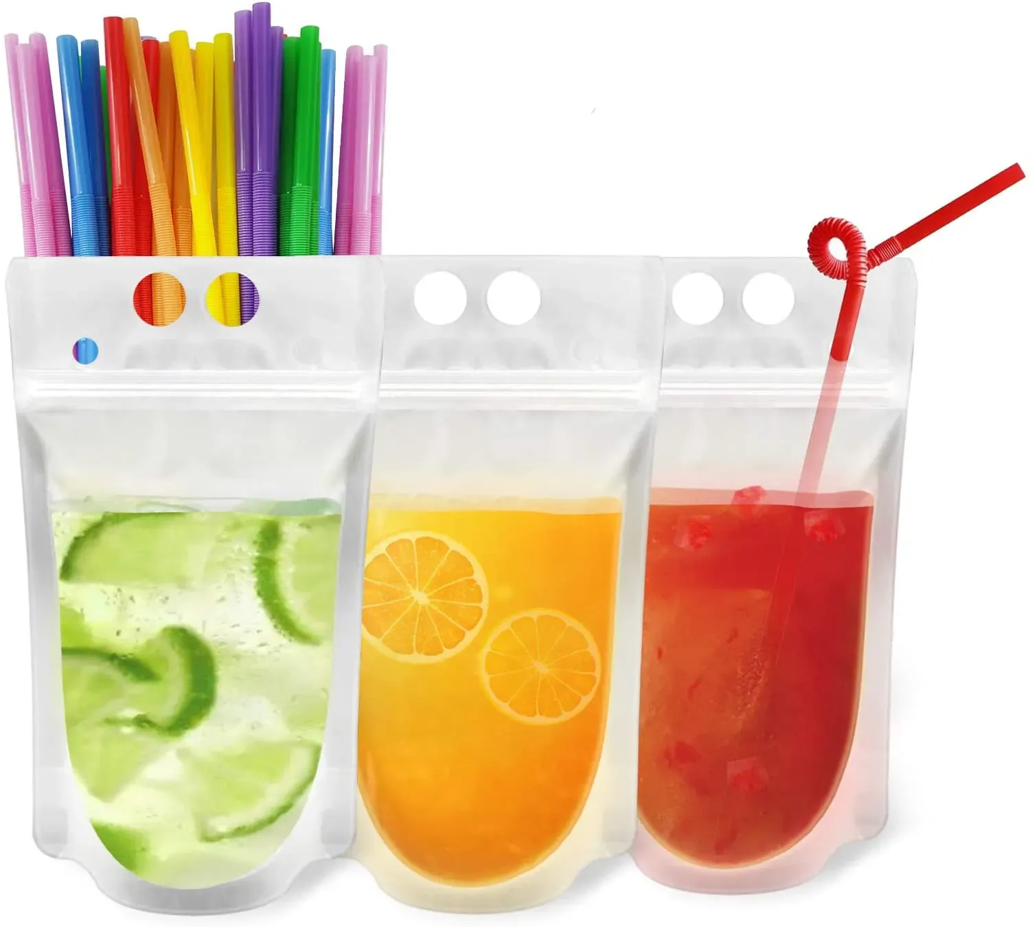 Classic Party Clear Plastic Drink Bags Disposable... From Urqueen, $0. ...