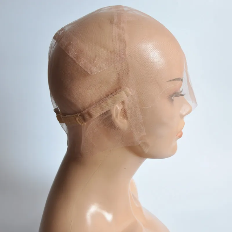 DHgate.com:Strong BrownBeige Full Lace Wig Cap with Guide Line for ...
