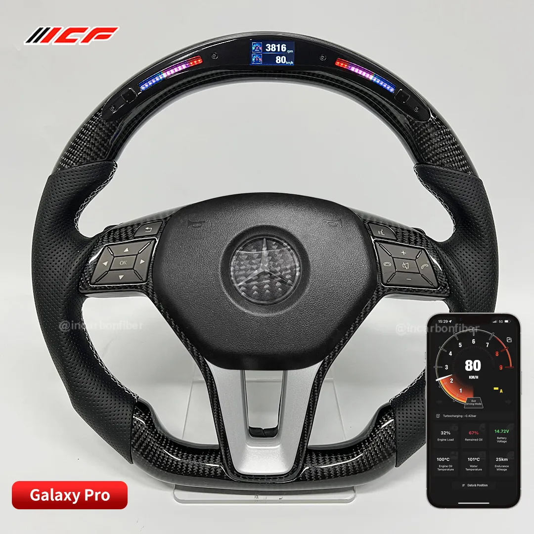 LED Steering Wheel For Mercedes GLA/GLK/CLA/CLS/SL/AMG/E/C Class ...
