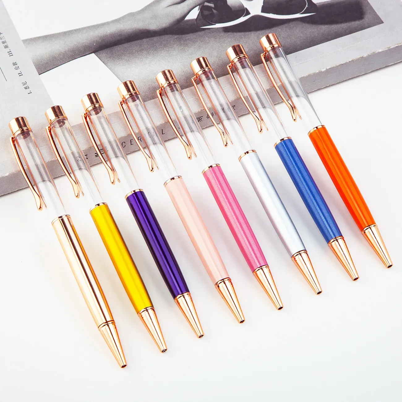Wholesale DIY Floating Pen Blanks - Hottest Empty Tube Liquid Glitter ...