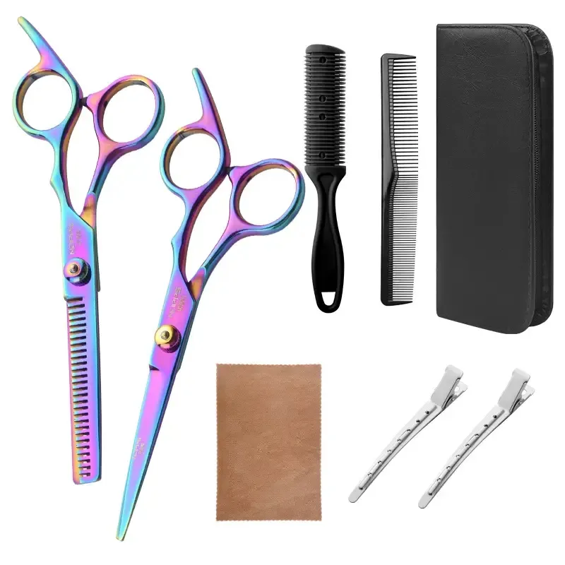 DHgate.com:8pc Professional Stainless Steel Hair Cutting Scissors Set ...