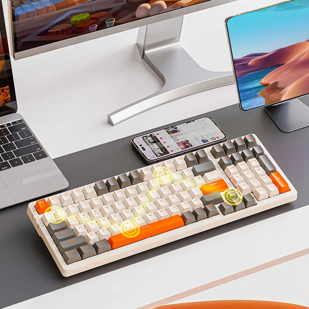 Bluetooth Compatible K96 Mechanical Low Profile Mechanical Keyboard ...