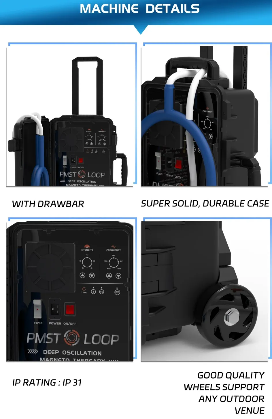 PMST Hay Loop Stand Physio Magneto Therapy Magnawave Device For Horse ...