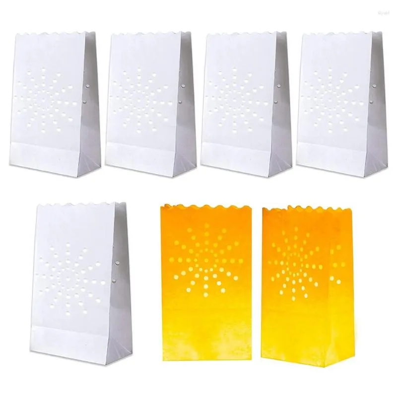 DHgate.com:50PCS Flameless White Paper Luminary Bags with Sun Cutout ...