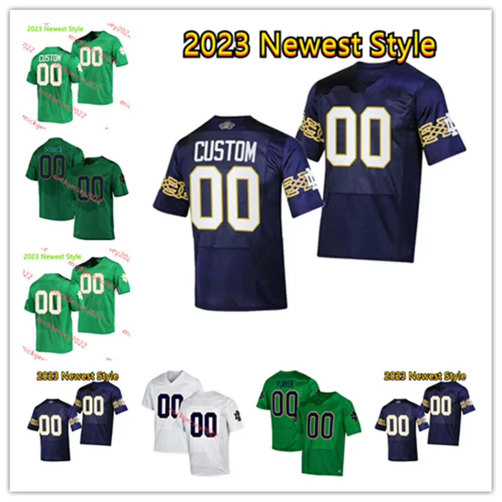 Lou Holtz Notre Dame Fighting Irish Football Jersey Kyle Hamilton Terry ...