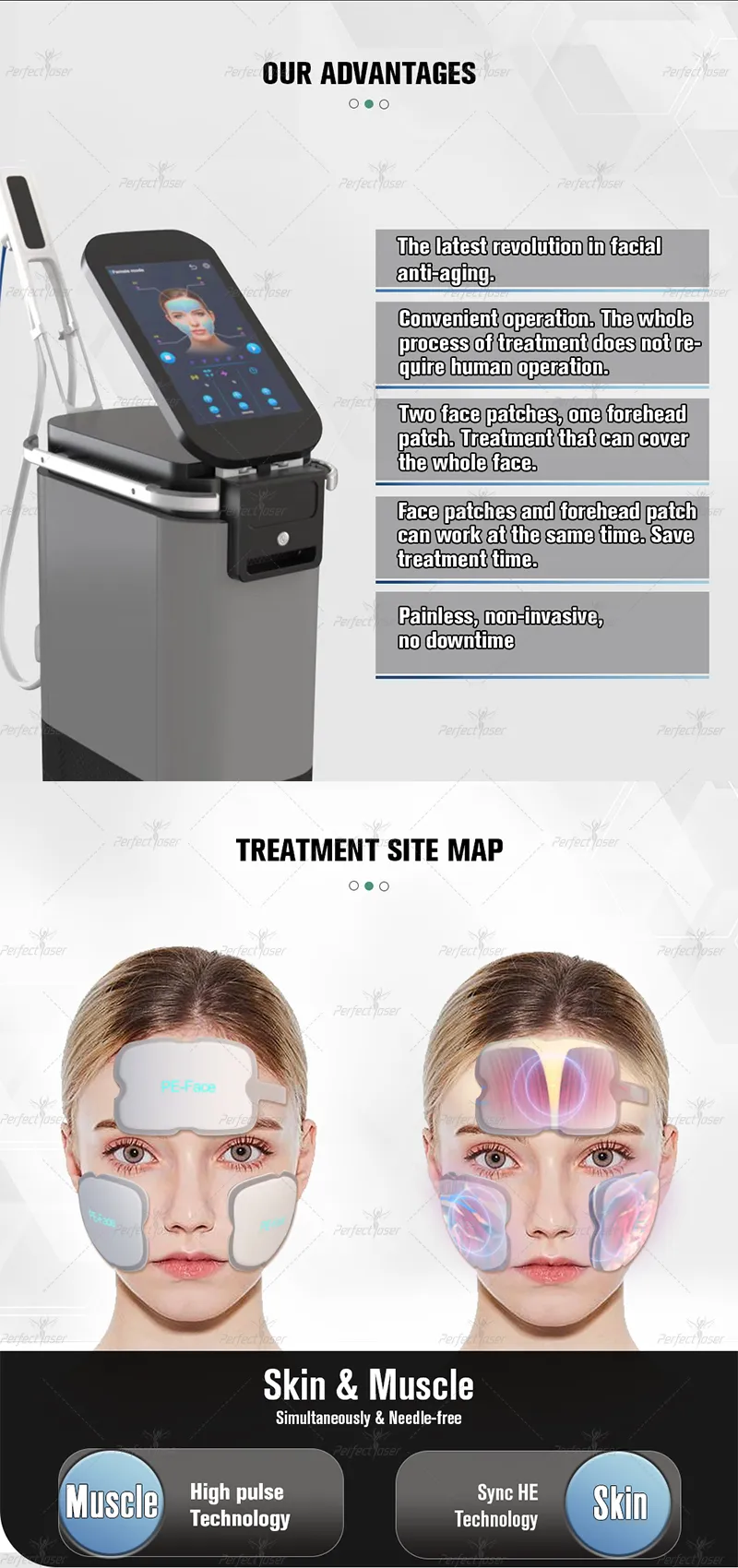 Face Lifter Smart Electric Face Massagers RF Heat Energy Skin ...