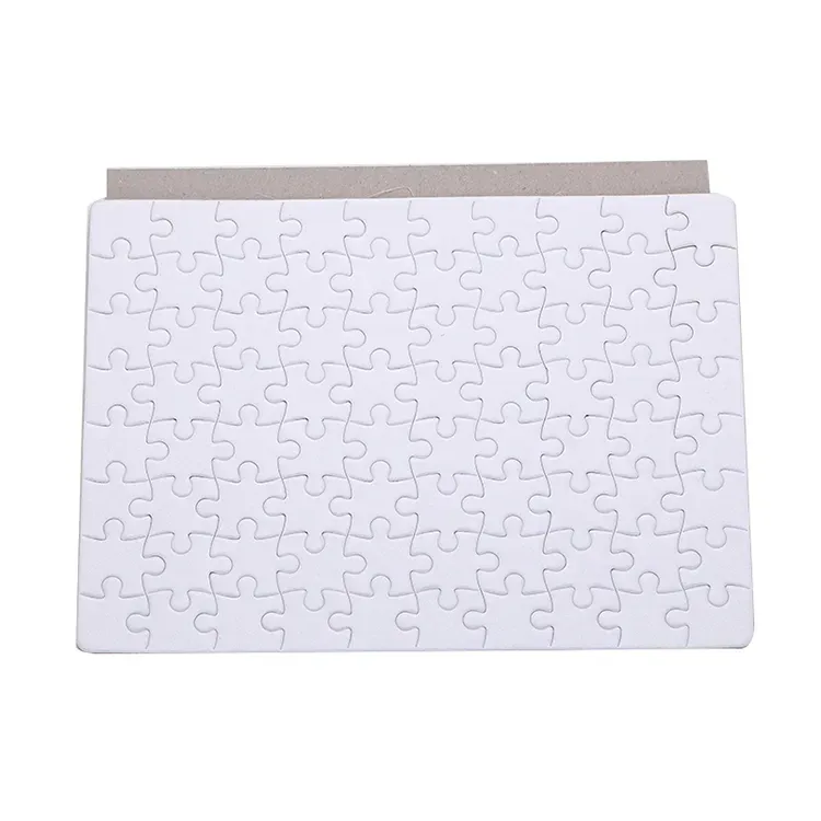 Sublimation Blank Jigsaw Puzzles 7.8 X 5.7 White DIY Blank Cardboard ...