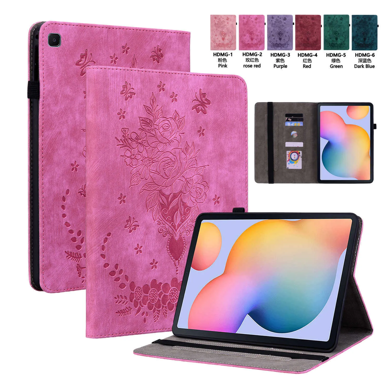 DHgate.com:Elegant Rose Embossed Leather Cover for Samsung Galaxy ...