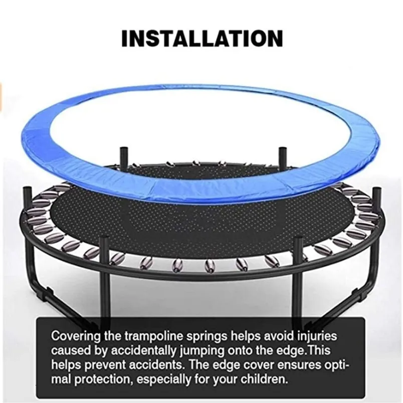 10' x 12' Trampoline Safety Pad, Round Spring Protection Cover, Water ...