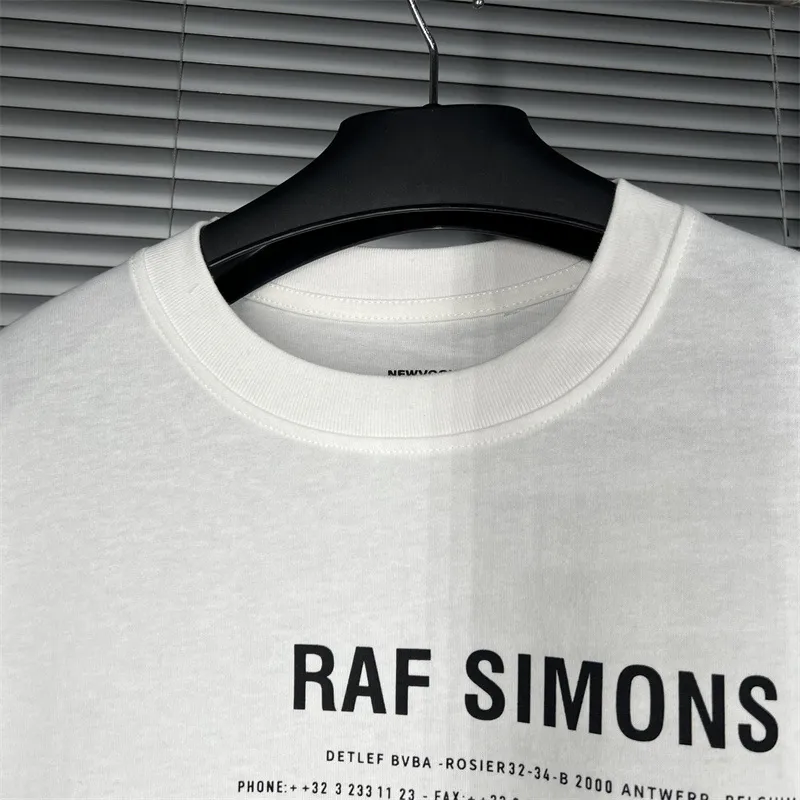 Wholesale RAF Simons Oversized Cotton Vintage T Shirts Men Wholesale RAF Simons Oversized Cotton Vintage T Shirts Men