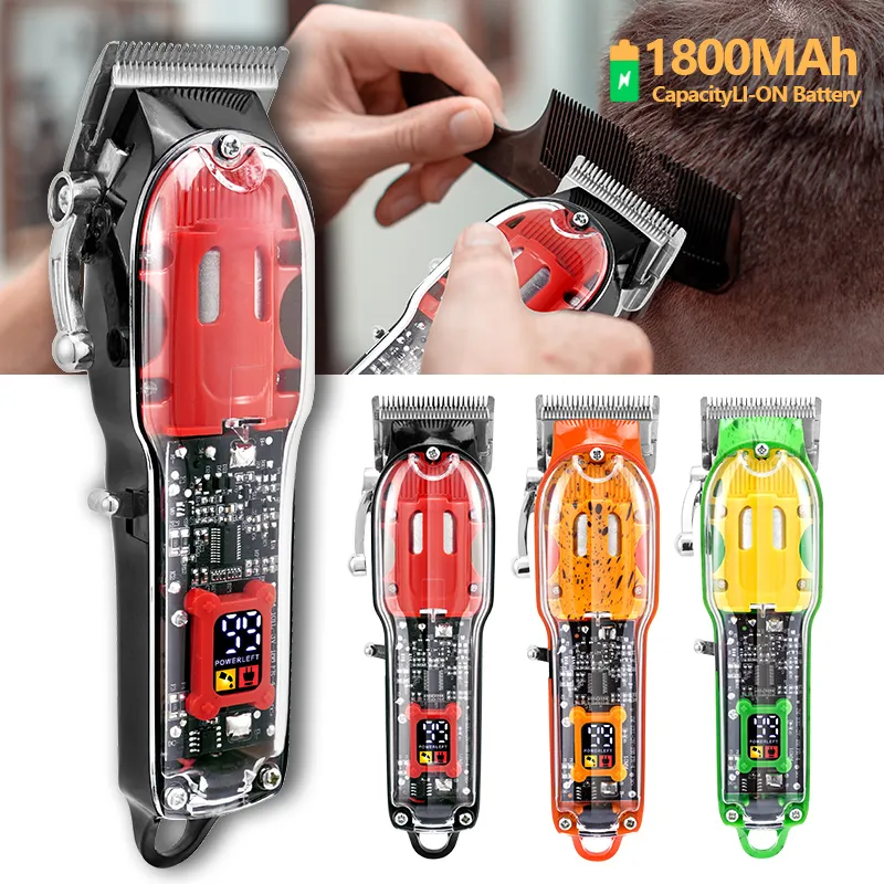 DHgate.com:Transparent Electric Hair Trimmer for Men - Professional USB ...