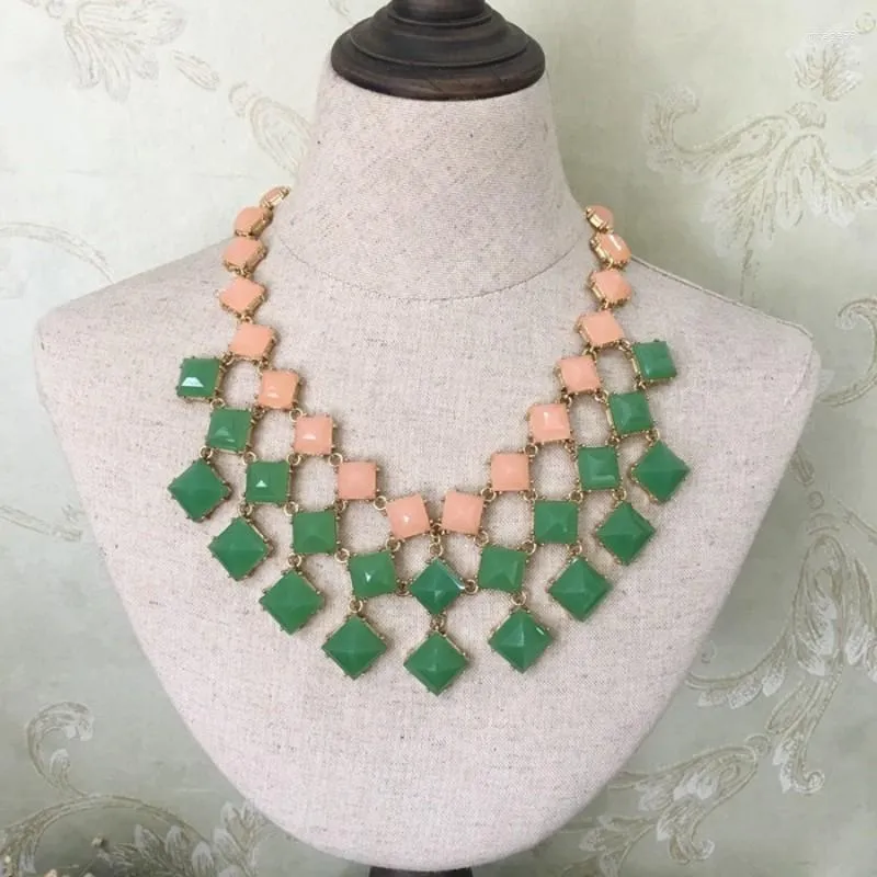 Choker Necklace: European And American Retro Square Exaggerated Luxury ...