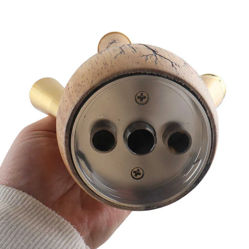 Luminous Handle Electric Shock Wooden Hookah Set Complete 2024 Smoking ...