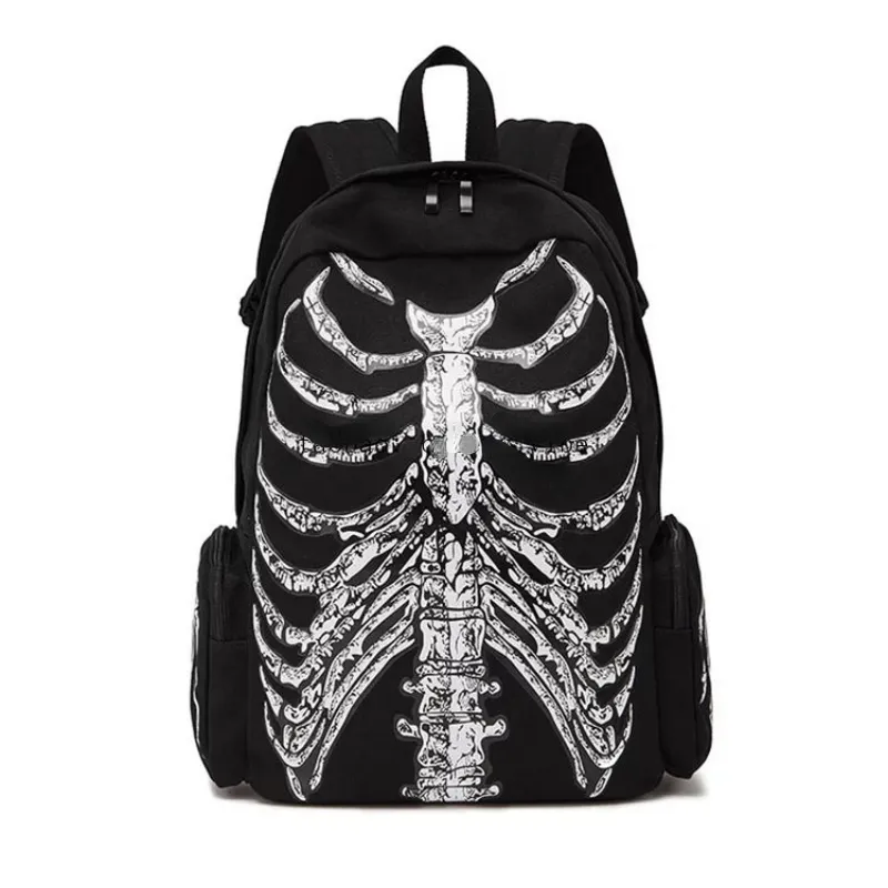 Vintage Gothic Black Small Black Backpack For Women And Men Harajuku ...