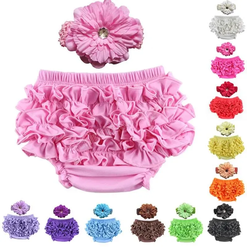 DHgate.com:12 Color Baby Satin Ruffle Bloomers Pant Nappy Cover With ...