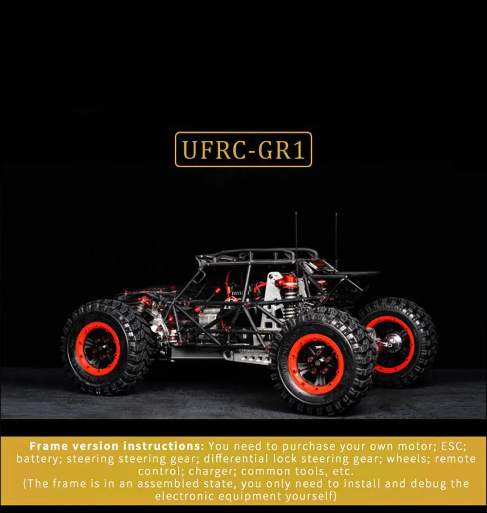 Ghost Rabbit GR1 Metal 4WD RC Desert Truck - 1/5 Scale, Rear Straight ...